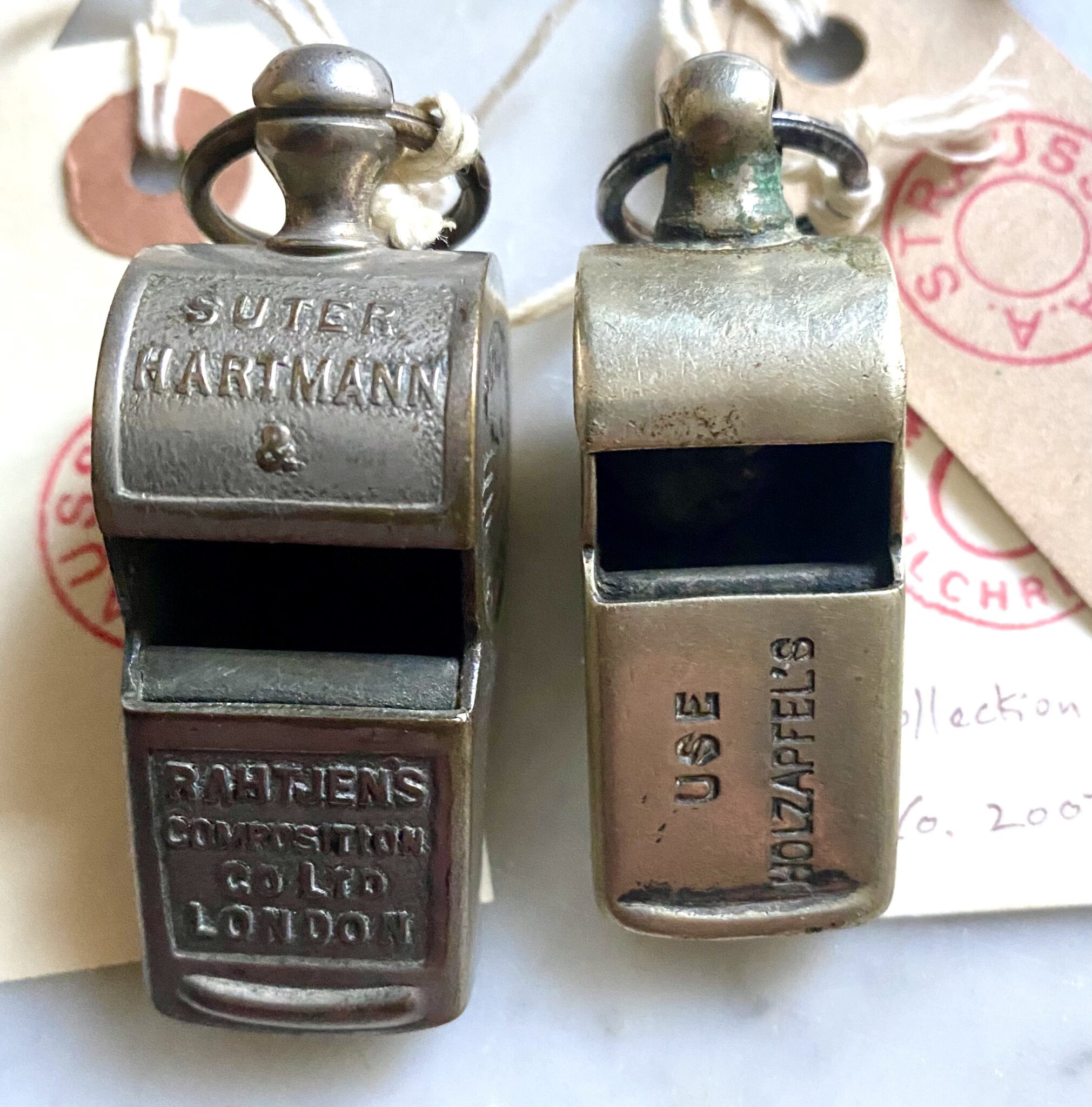 Composition paint whistles for Ships. Marine, Naval, Nautical. A ...